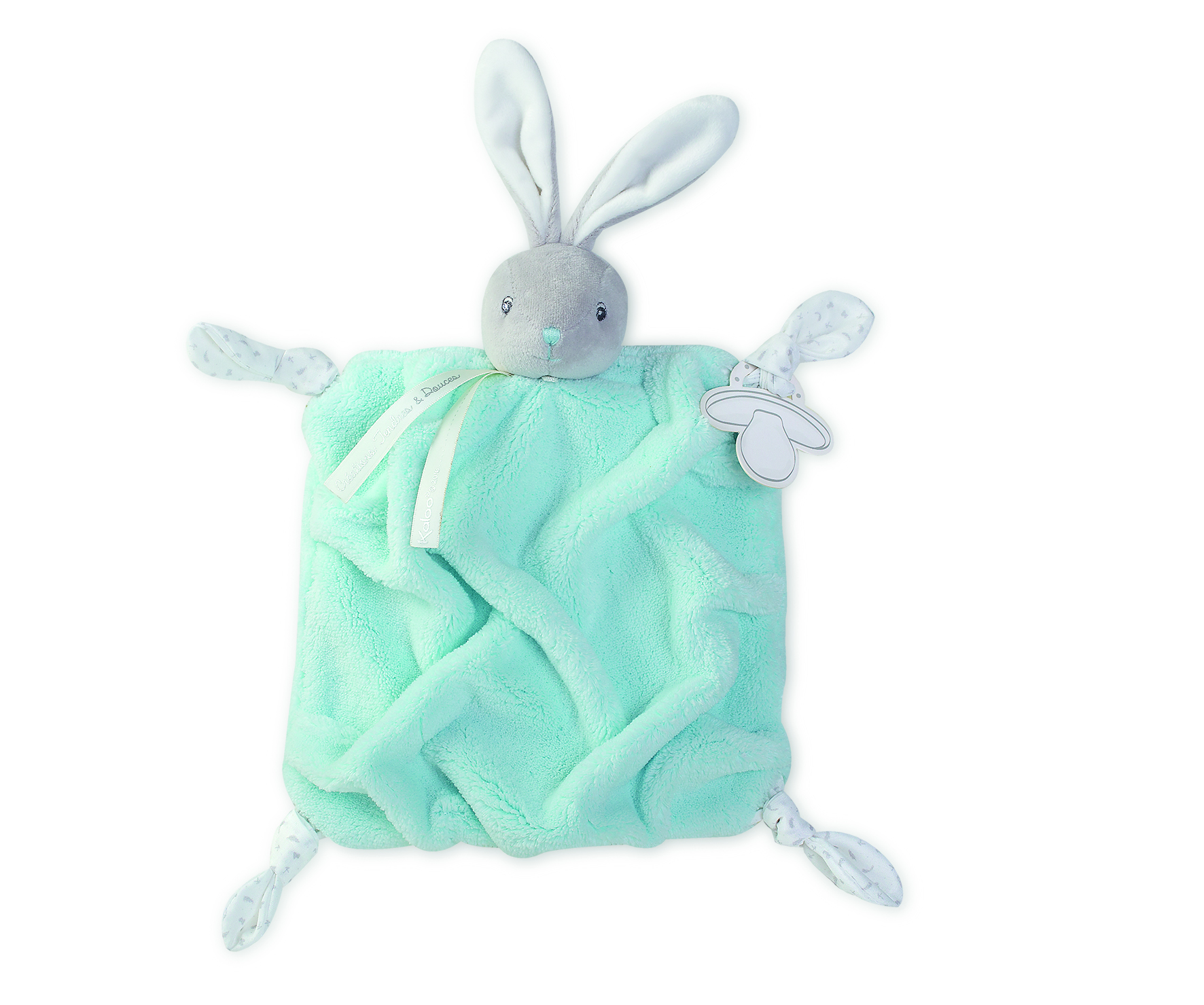 Magrudy.com - Kaloo Plume Doudou Rabbit - Aqua ‬