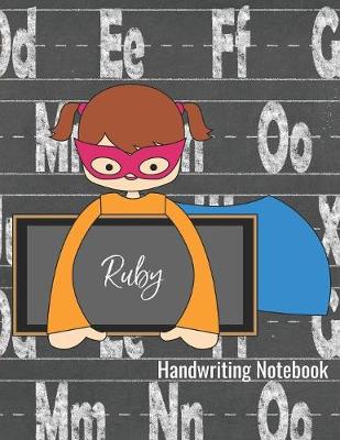 Magrudy.com - Handwriting Notebook Ruby: Writing Practice Book ...