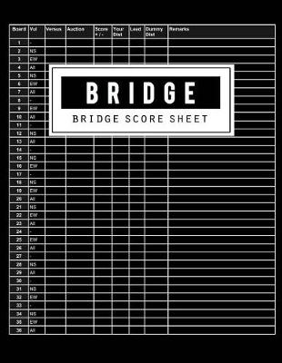 Magrudy.com - Bridge Score Sheet: Bridge Scoring Game Record Level ...